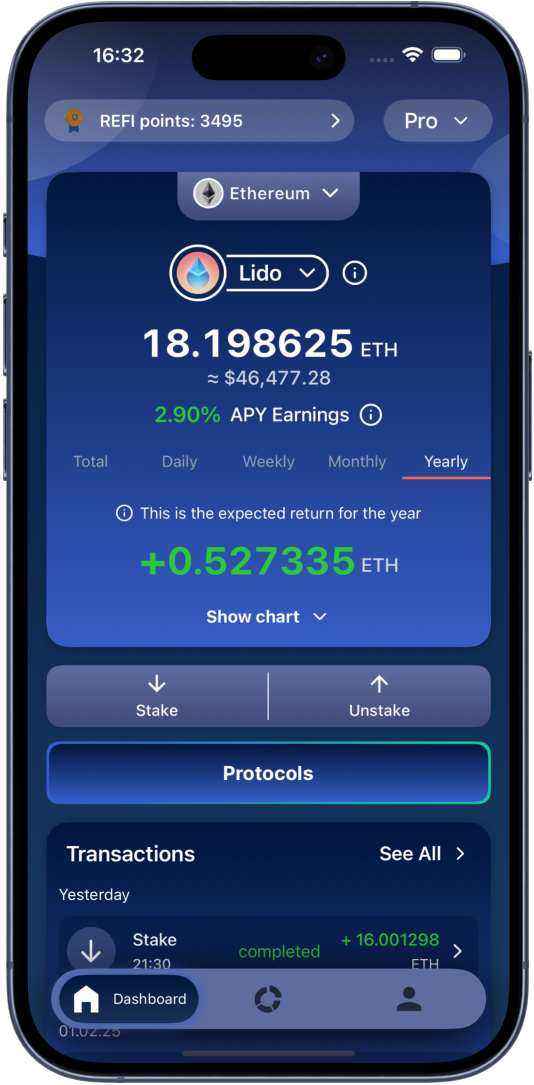 ETH Staking Is Here! Earn Yield with Lido on Return Finance